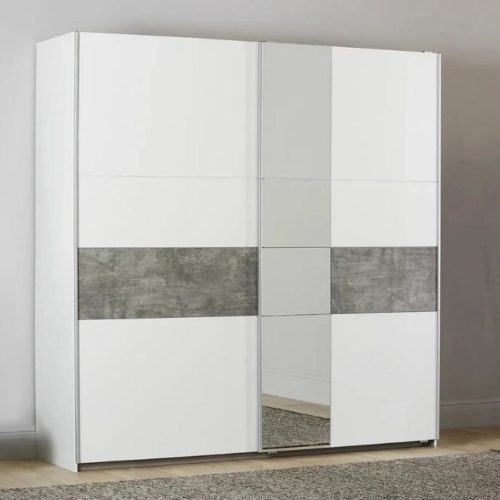 Korbach Large Width 261cm Sliding Wardrobe - Furniture Factors ...