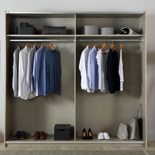 Korbach Large Width 261cm Sliding Wardrobe - Furniture Factors ...