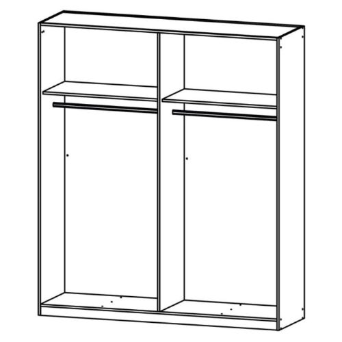 Borba 4 Door Hinged Wardrobe - Furniture Factors : Furniture Factors